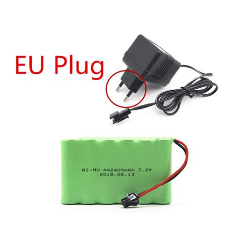 7 2v 2400mah Aa Ni Mh Battery With Charger High Ca Grandado
