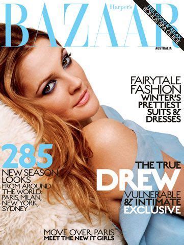 Drew Barrymore Poster Drew Barrymore Vogue Cover Harpers Bazaar