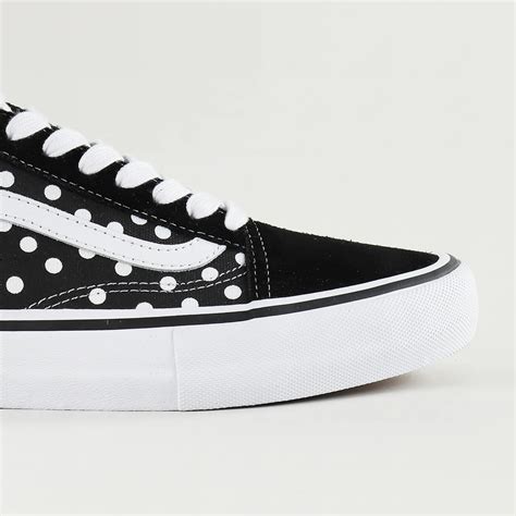 Vans X Baker Old Skool Pro Dollin Shoes Polka Dots Black White