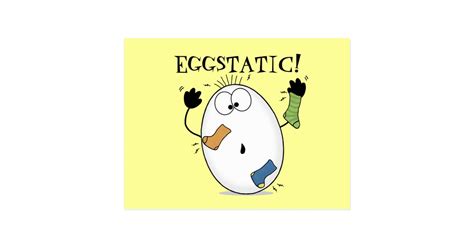 Eggstatic Ecstatic Egg Postcard