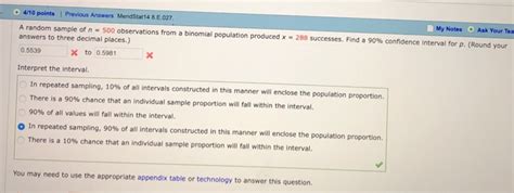 solved 4 10 points previous answers mendstat14 8 e 027 a