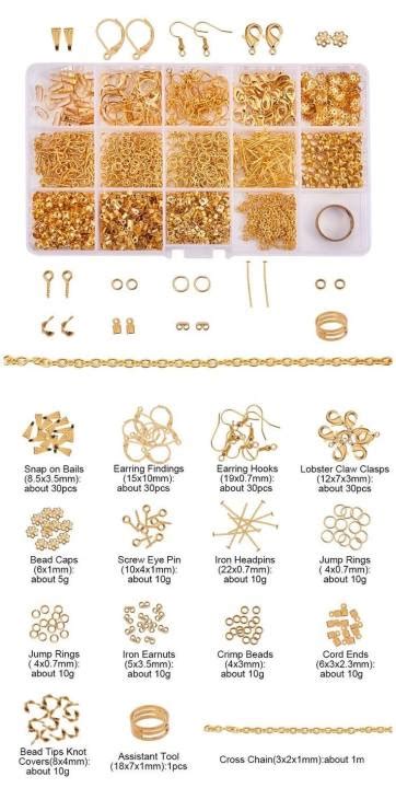 Raw Material Mixed Jewelry Components Kit Diy Accessories For