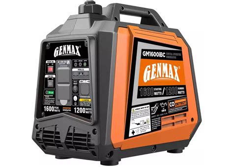 Genmax Gm1600ibc Quiet 1200 1600w Inverter Generator