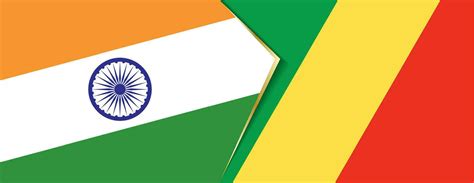 India And Congo Flags Two Vector Flags 33983037 Vector Art At Vecteezy