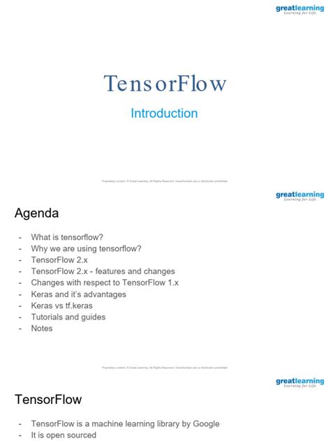 introduction to tensorflow pdf information technology computer