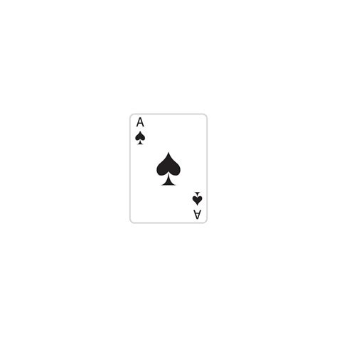 Ace Card Symbol Vector Icon Logo Illustrattion 13450050 Vector Art At