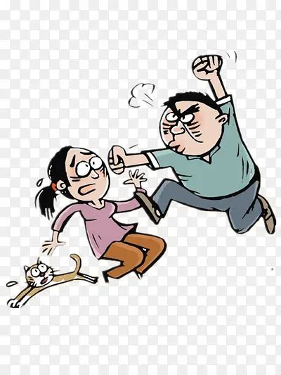 夫妻打架png图片素材下载图片编号qpabevar 免抠素材网