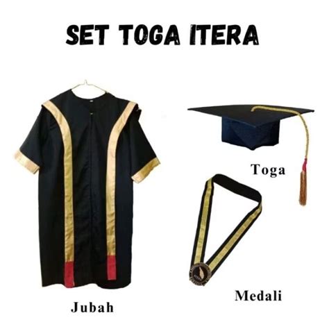 Jual [ready Langsung Kirim] Satu Set Toga Itera Medali Jubah Toga