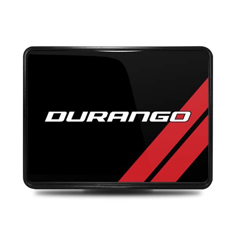 Dodge Durango Uv Graphic Black Metal Face Plate On Abs Plastic 2 Inch