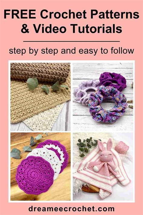 Free Crochet Patterns And Video Tutorials Dreamee Crochet