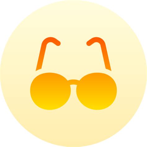 Glasses Basic Gradient Circular Icon