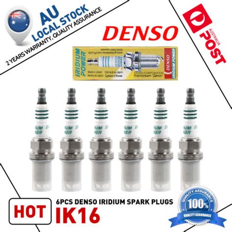 6x Denso Iridium Spark Plugs Ik16 For Mitsubishi Outlander 2 4l 4b12