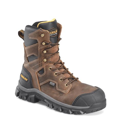 Carolina Mens Falcon Dark Tan Waterproof Steel Toe Work Boots Ca3592