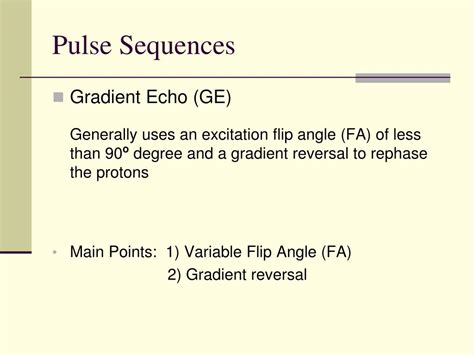 Ppt Pulse Sequences Powerpoint Presentation Free Download Id4366789