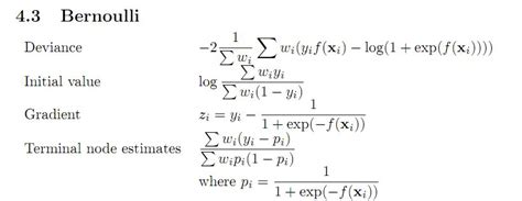 gradient boosting for binary outcome terminal nodes estimate using r