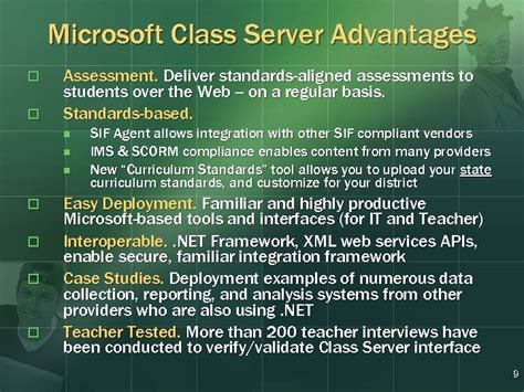 Microsoft Class Server 4 0 Improving Achievement Through