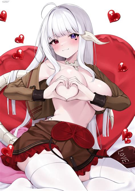 Rule 34 3 Absurdres Ahoge Au Ra Blue Eyes Blush Breasts Brown Jacket