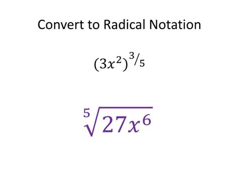 Ppt Convert To Radical Notation Powerpoint Presentation Free