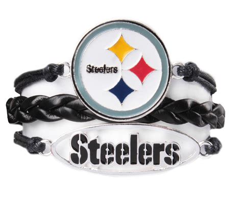 Pin By Elana Marino On Jewelry Steelers Bracelet Pittsburgh Steelers