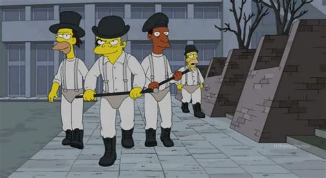 The Simpsons Clockwork Orange Parody In Treehouse Of Horror 25