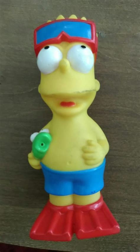 Vintage Bart Simpson Water Squirter Bath Swim Toy Arco Vinyl 1876486428
