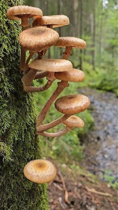 Armillaria Mellea Honey Fungus Parastā Celmene Youtube