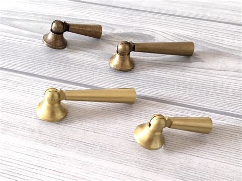 Drawer Knob Brass Drop Drawer Pull Dresser Knob Pulls Handles Antique