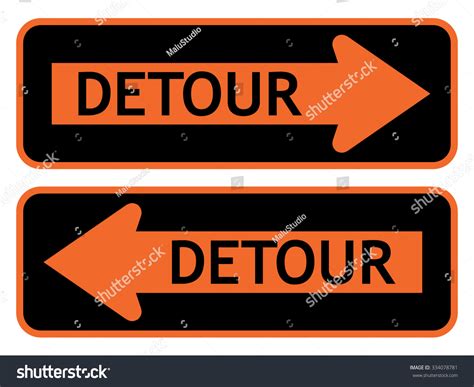 Detour Over 5169 Royalty Free Licensable Stock Vectors And Vector Art
