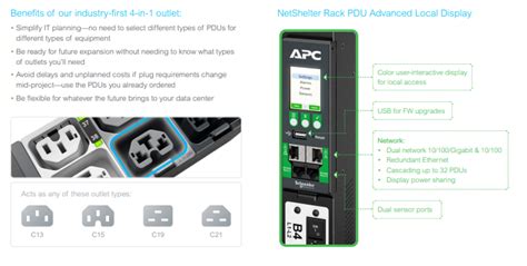 APC Rack PDU Basic Zero U IEC A P E Input Connection Type V Main Output