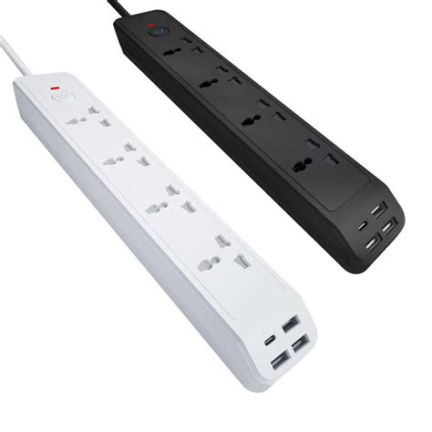 Universal Spike Guard With Usb A Usb C Ports 13 Amp White