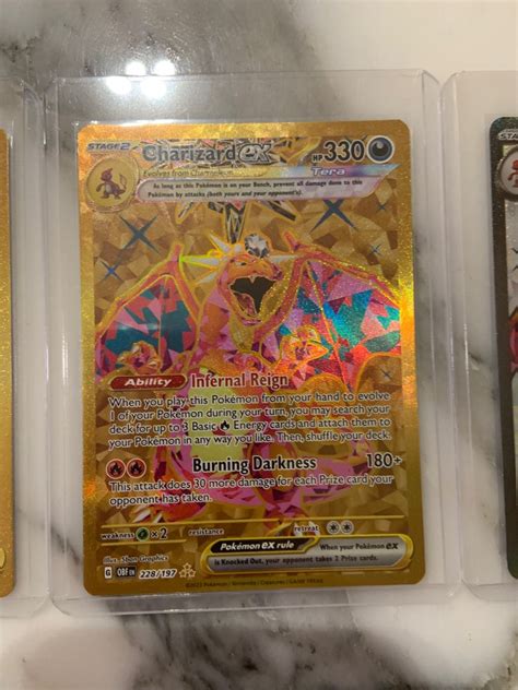 Charizard Ex 228197 Gold Secret Rare Hobbies And Toys Toys And Games