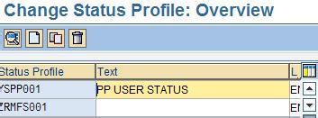 Configuration Of User Status Profile For Productio SAP Community