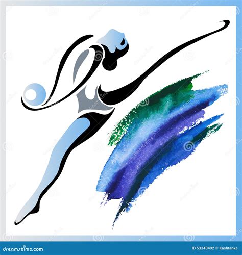 Gymnastics 6 Stock Vector Illustration Of Athletic Acrobat 53343492