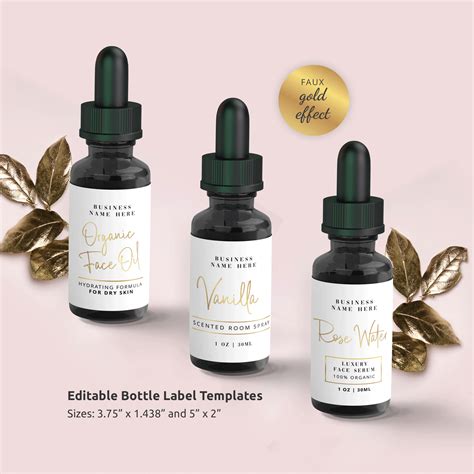 Bottle Label Design Templates