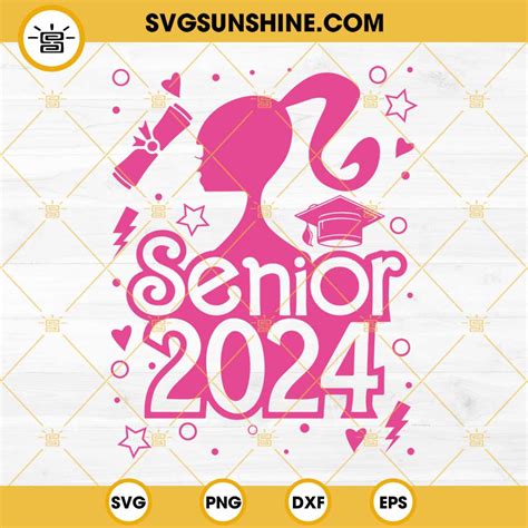 Barbie Senior 2024 Svg Barbie Class Of 2024 Svg Barbie School Svg