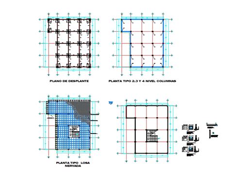 Planos De Edificio 18 Pisos 4 Sotanos En Dwg Autocad