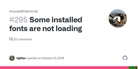 some installed fonts are not loading · issue 295 · microsoft terminal