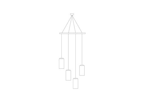 Free Ceiling Light Elevation Cad Block Dwg Dxf Pdf Format Freecads
