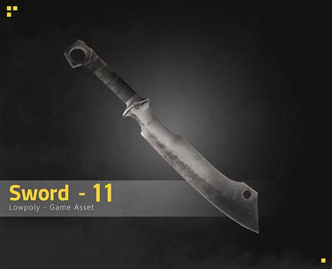 3d Model Sowrd 11 Vr Ar Low Poly Cgtrader