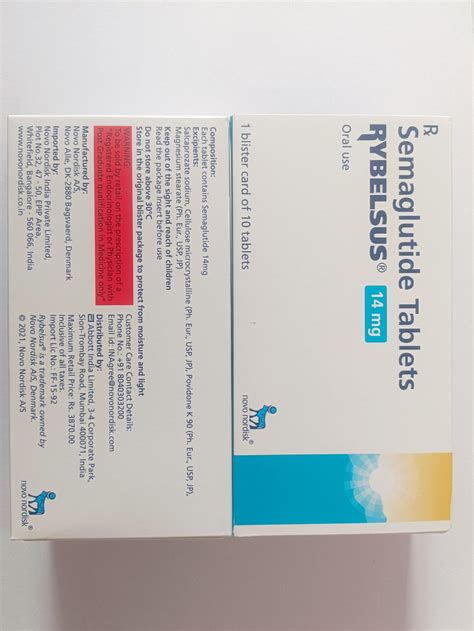 Manage Diabetes With Rybelsus Tablets Semaglutide 3mg