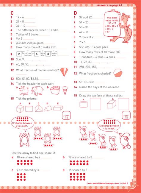 Excel Basic Skills Mental Maths Strategies Year 3 Pascal Press