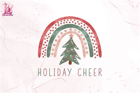 Holiday Cheer Clipart Png Graphic By Little Lady Design · Creative Fabrica