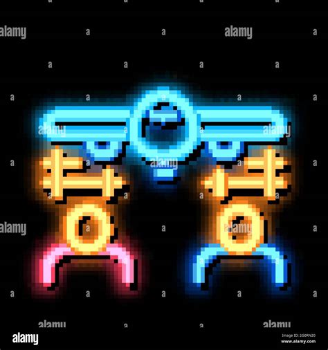 Engineering Plane Neon Glow Icon Illustration Stock Vector Image And Art