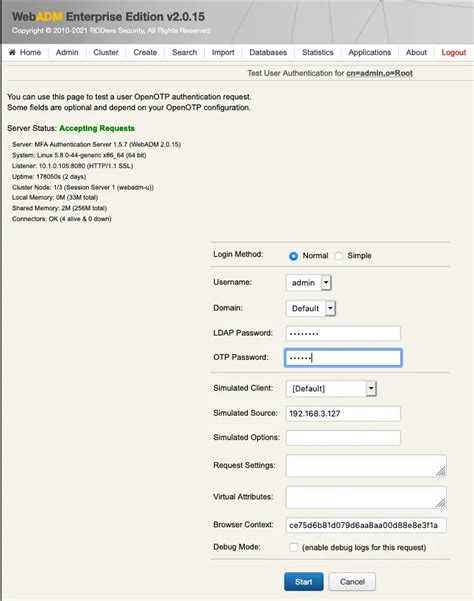 Authentication RCDevs Main Website