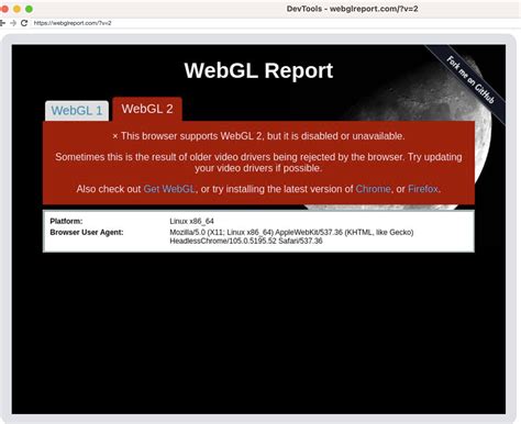 WebGL Disabled In Chrome Headless Browser Stable Image Issue Yukinying Chrome Headless