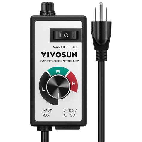 Vivosun Variable Fan Speed Controller Speed Adjuster For Inline Duct