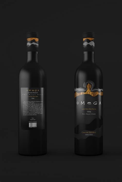 Премиальное греческое вино "Omega" on Behance