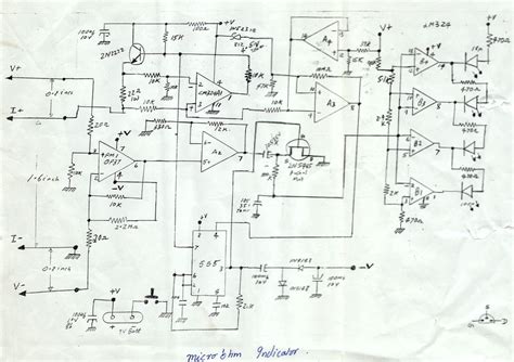 Microohm Meter With LED Analog Bar Electronics Circuits