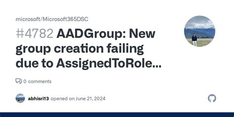 Aadgroup New Group Creation Failing Due To Assignedtorole Parameter