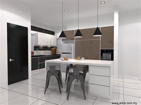 Kitchen Cabinet 3d Design Drawing Kedah Kedah Alor Setar White Color Kitchen Cabinet 3d